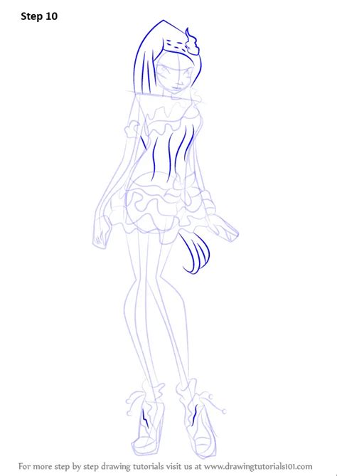 How To Draw Krystal From Winx Club Winx Club Step By Step