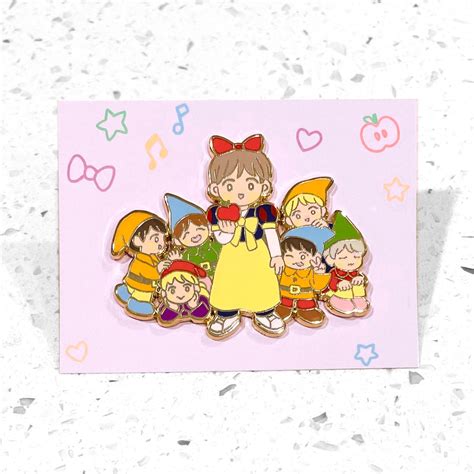 Bts V Snow White Pin Etsy