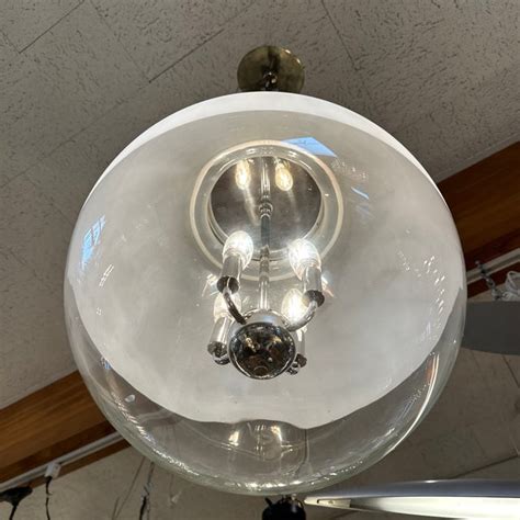 Urban Electric Michael Amaro Globus Nickel Glass Pendant Light Chairish
