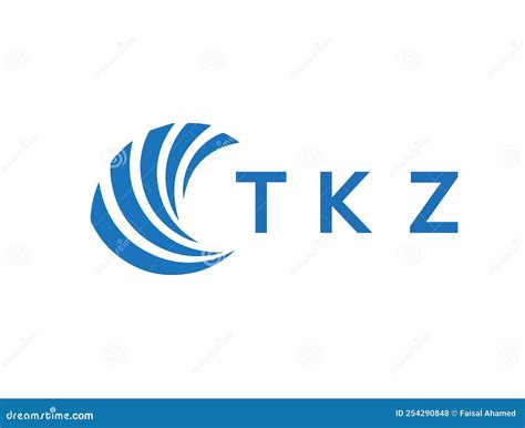 TKZ Letter Logo Design On White Background TKZ Creative Circle Letter