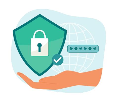 Premium Vector Human Hand With Digital Security Protection Shield