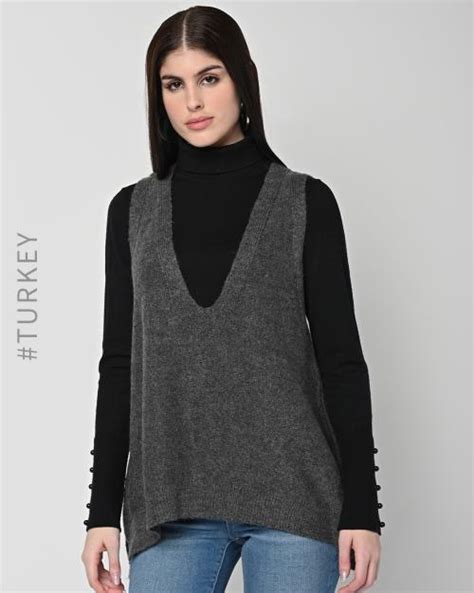 Buy V Neck Vest Pullover Online At Best Prices In India Jiomart