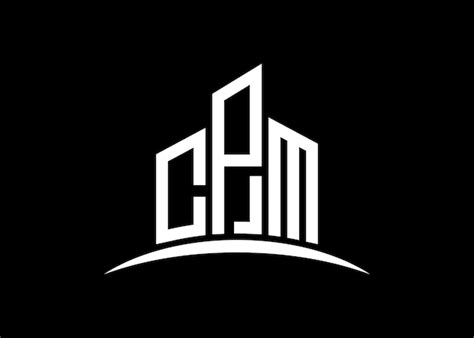 Premium Vector Letter Cpm Building Vector Monogram Logo Design