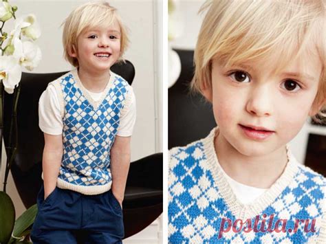 Классический жилет для мальчика схема вязания спицами Вяжем Жилеты Вязание Постила