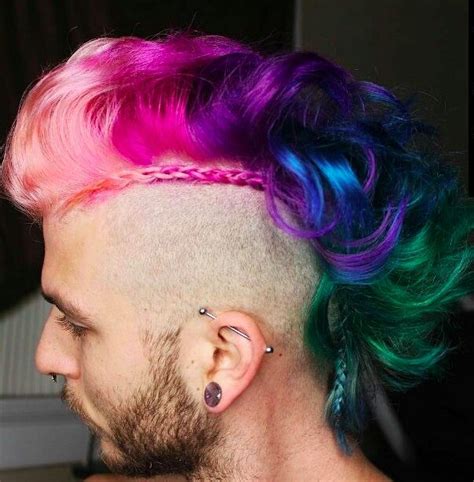 Pin Em Cabelos Coloridos Para Homens