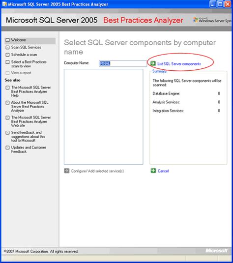 Sql Server 2005 Best Practices Analyzer Tutorial Sample Example Sql Authority With Pinal Dave