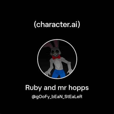 Chat With Ruby And Mr Hopps Character Ai Ai Chat Reimagined Your