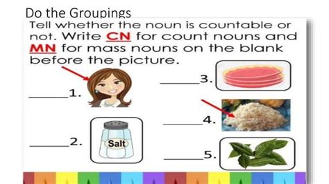 Identifying Mass Nouns And Count Nouns In A Sentence Pptx Food And Drink