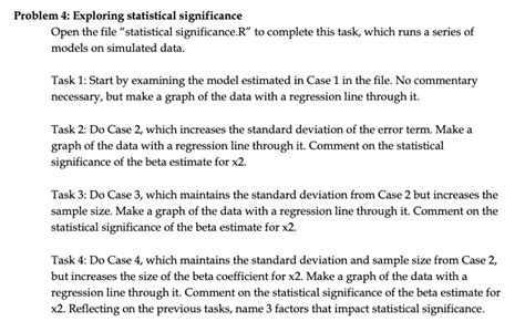 Problem Exploring Statistical Significance Open Chegg