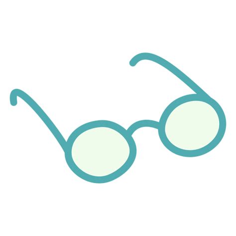 Diseño Png Y Svg De Gafas Redondas Planas Para Camisetas