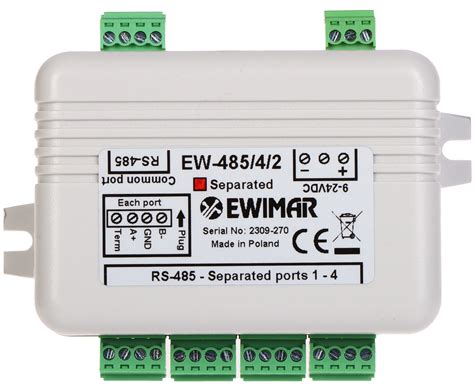 RS 485 BUS DISTRIBUTOR EW 485 4 2 SO WITH OPTICAL SEPA RS 485