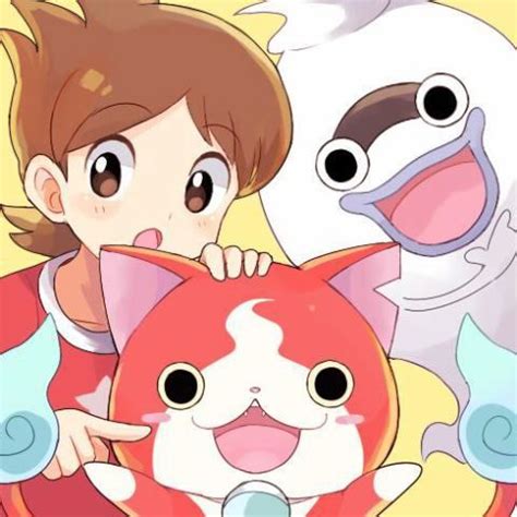 Yo Kai Watch Nate Keita Whisper and Jibanyan Cenário anime