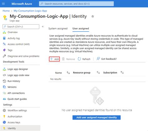 使用托管标识对访问和连接进行身份验证 Azure Logic Apps Microsoft Learn