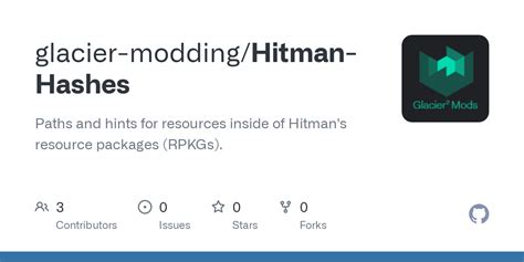 github glacier modding hitman hashes repository for managing paths
