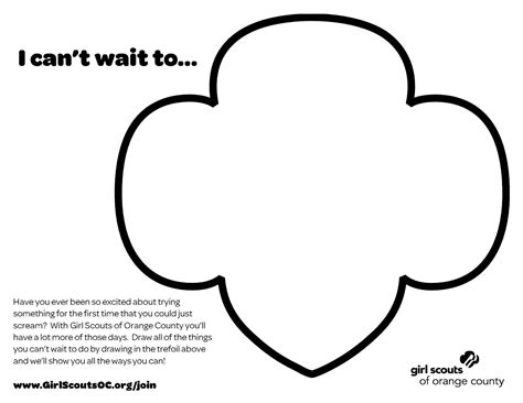 Color In What You Cant Wait To Accomplish As A Girl Scout And Share It