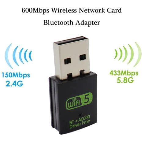 Mbps Usb Wifi Bluetooth Adapter Dual Band Ghz Wireless