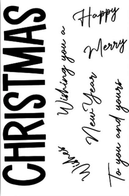 Julie Hickey Designs Christmas And More A7 Stamp Set Jhe1038 Julie