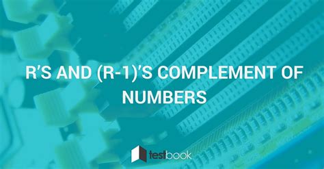 how to find r s and r 1 s complement of numbers
