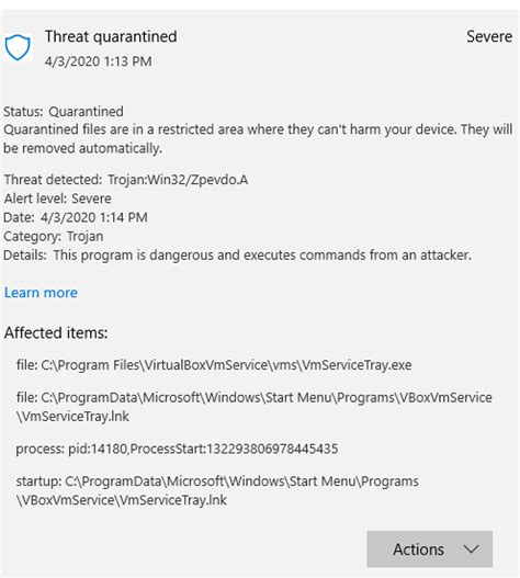 Windows Defender Detected Virus Issue Onlyfang Vboxvmservice Github