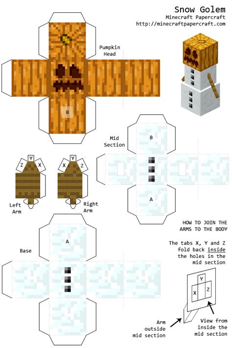 Minecraft Papercraft Bendable Iron Golem