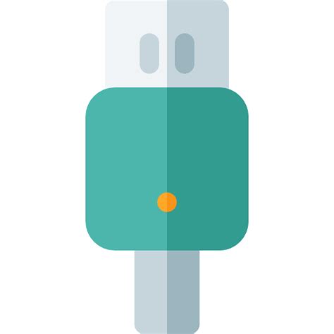 Usb Cable Basic Rounded Flat Icon