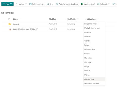 Content Type Propagation Microsoft Learn