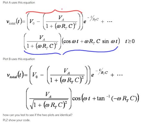 Solved Total Sinusoidal Input To An Rc Circuit Your Choice