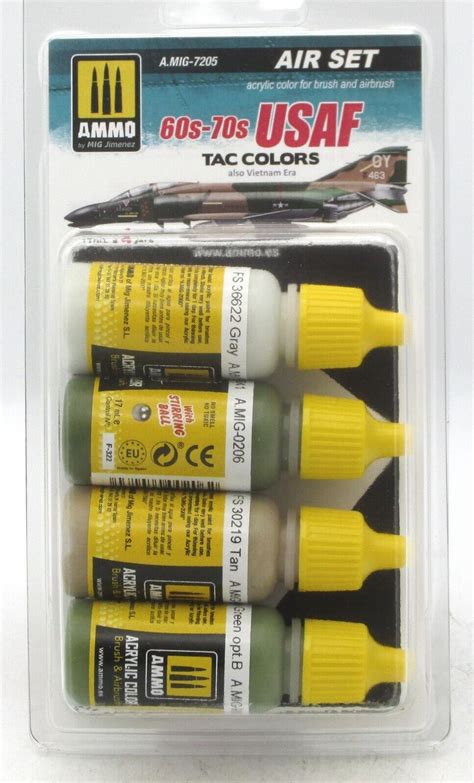 Набор акриловых красок Воздушный набор цвета Tac ВВС США 60 х 70 х годов а также эпохи