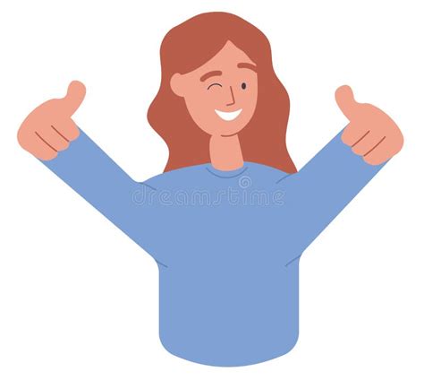 A Happy Smiling Person Gestures With Finger Up And Winks Shows A
