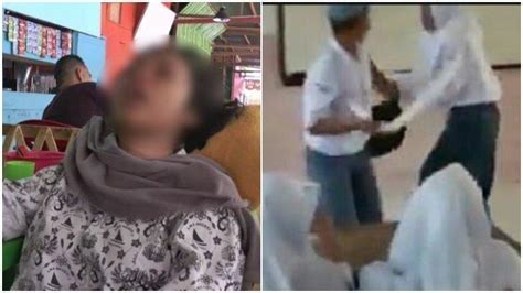 Duel Cewek Vs Cowok SMA Di Dalam Kelas Guru Tak Tahu Siswi Pingsan Setelah Dihajar Bertubi
