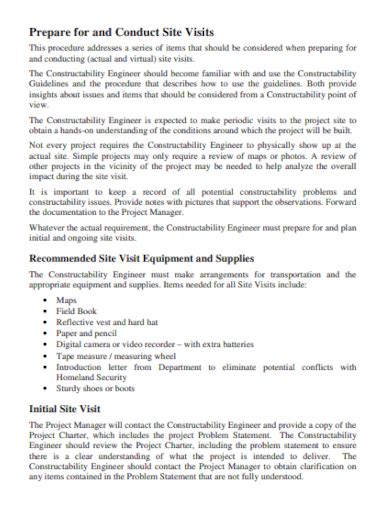 Site Visit Report Format Free 19 Sample Visit Reports In Pdf Word
