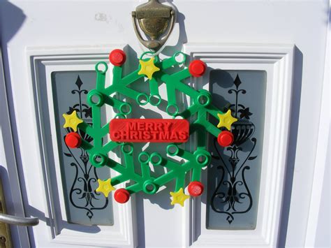 Giant Lego Christmas Front Door Wreath Red Berry Wreath Is A Etsy