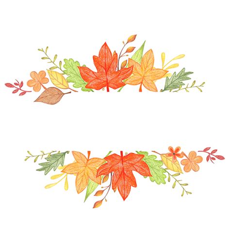 유토이미지 단풍으로 만든 가을 배경