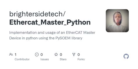 GitHub Brightersidetech Ethercat Master Python Implementation And Usage Of An EtherCAT Master