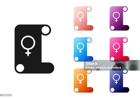 흰색 배경에 고립 된 흑인 페미니즘 아이콘 자유 독립 평등을 위해 싸우십시오 다채로운 아이콘을 설정합니다 벡터