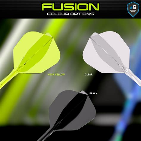 Fusion 6 Integrated Flight And Shaft Black Winmau