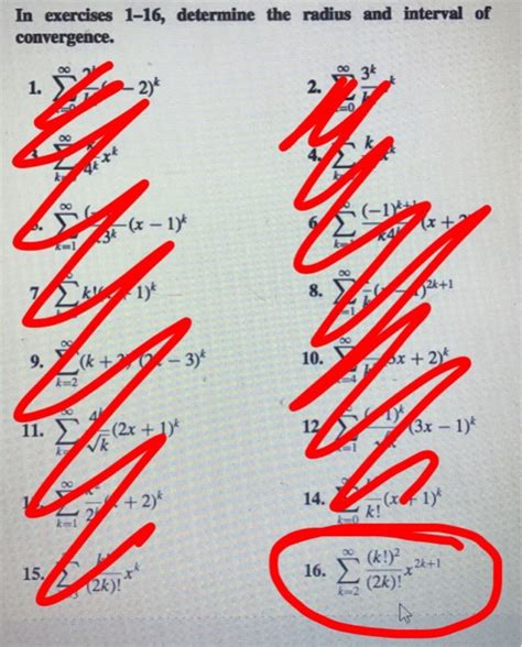 Solved In Exercises 1 16 Determine The Radius And Interval Chegg