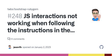 Js Interactions Not Working When Following The Instructions In The Readme · Issue 248 · Twbs