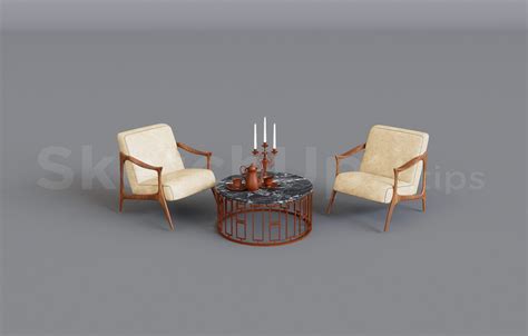 13879 Free Sketchup Table And Chair Model Download