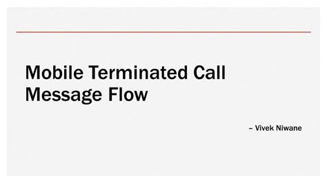 Mobile Terminated Call Message Flow YouTube