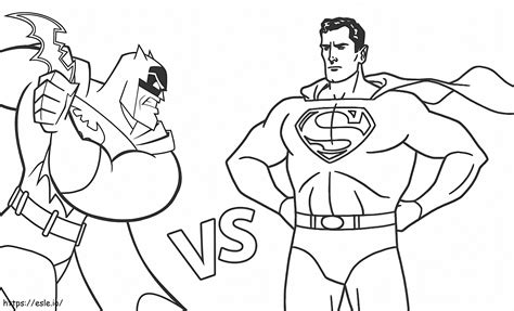 Batman Contra Superman Coloring Page
