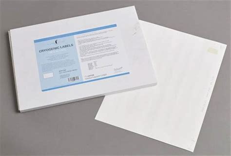 Tubees Micryo Cryogenic White 24x13mm Labels 20 Sheets Of 119 Labels