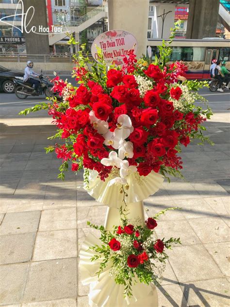 Kệ Hoa Khai Trương Ck15 Alo Hoa TƯƠi