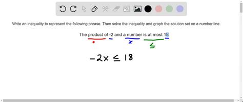 Solve Inequalities Using Multiplication And Division Example 1 Numerade