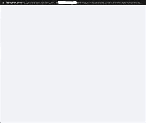 Instagram Graph Api Auth Page Redirects To Blank Screen Oauth