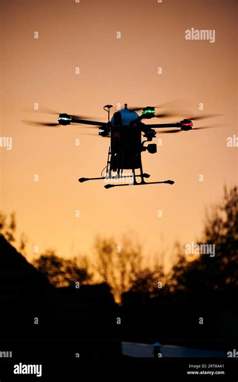 Inovation Drone With Automated External Defibrilator Aed Flying In