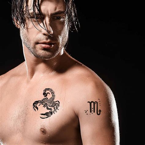 Scorpio M Symbol Tattoos