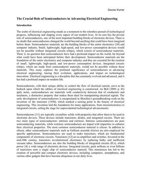 Pdf The Crucial Role Of Semiconductors In Advancing Electrical