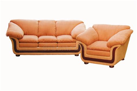 Suite of soft furniture stock photo. Image of light, easy - 7664990