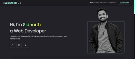 GitHub SidharthSreekumar Sidharthsreekumar Ts Vite Portfolio Website Modified To Use